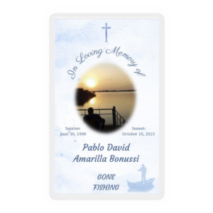 Memorial Card Layout Z - TopMemorial